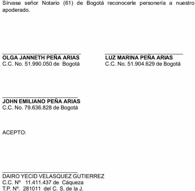 7 Ejemplos de cartas de PODER bien hechas